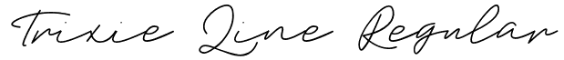 Trixie Line Regular Font: Free Download | MaisFontes