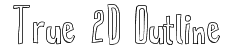 True 2D Outline Font: Free Download | MaisFontes