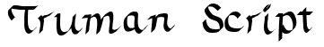 Truman Script: Baixar Fonte Grátis | MaisFontes