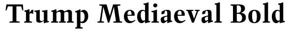 Trump Mediaeval Bold Font: Free Download | MaisFontes