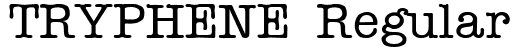 TRYPHENE Regular: Free Font Download | MaisFontes