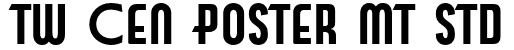 Tw Cen Poster MT Std: Free Font Download | MaisFontes