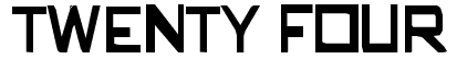 Twenty four: Free Font Download | MaisFontes