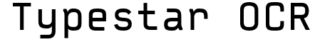 Typestar OCR Font: Free Download | MaisFontes