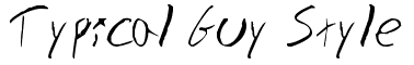 Typical Guy Style Font: Free Download | MaisFontes