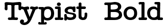 Typist Bold: Free Font Download | MaisFontes