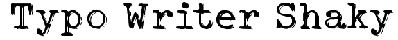 Typo Writer Shaky: Free Font Download | MaisFontes