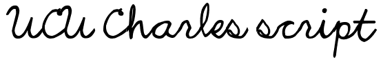 UCU Charles script: Free Font Download | MaisFontes