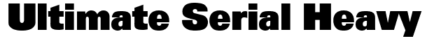 Ultimate Serial Font Family: Free Download | MaisFontes