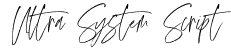 Ultra System Script Font: Free Download | MaisFontes