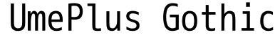 UmePlus Gothic Font: Free Download | MaisFontes