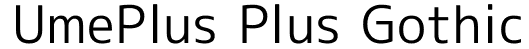 UmePlus Gothic Font: Free Download | MaisFontes