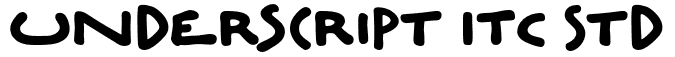 Underscript ITC Std: Free Font Download | MaisFontes