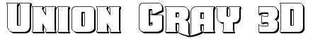 Union Gray 3D: Free Font Download | MaisFontes