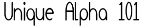 Unique Alpha 101: Free Font Download | MaisFontes