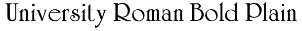 University Roman Bold Font: Free Download | MaisFontes