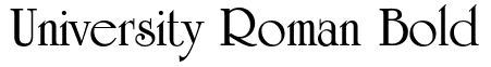 University Roman Bold Font: Free Download | MaisFontes