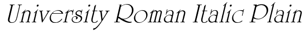 University Roman Font: Free Download | MaisFontes