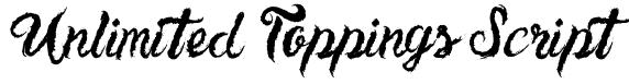 Unlimited Toppings Script: Free Font Download | MaisFontes