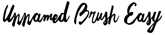 Unnamed Brush Easy Font: Free Download | MaisFontes