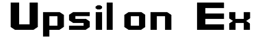 Upsilon Ex: Free Font Download | MaisFontes