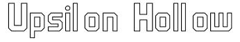 Upsilon Hollow: Free Font Download | MaisFontes