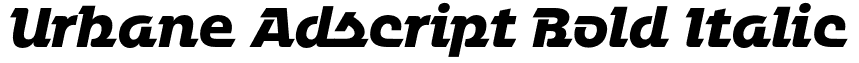 Urbane Adscript Bold Italic: Free Font Download | MaisFontes