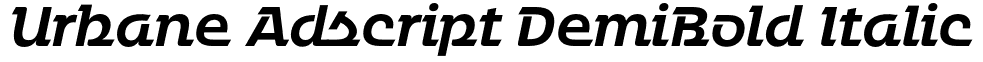 Urbane Adscript DemiBold Italic: Free Font Download | MaisFontes