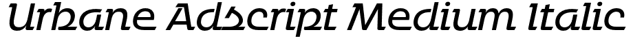 Urbane Adscript Medium Italic: Descargar Fuente Gratis | MaisFontes