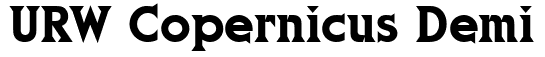 URW Copernicus Demi: Free Font Download | MaisFontes