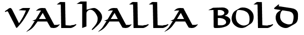Valhalla Bold: Free Font Download | MaisFontes