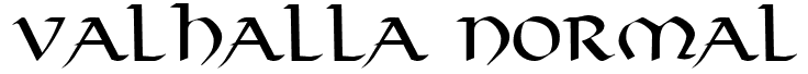 Valhalla Normal: Free Font Download | MaisFontes