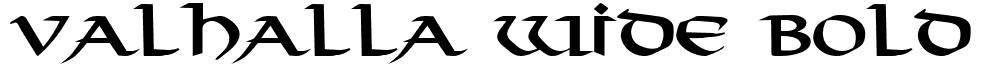 Valhalla Wide Bold: Free Font Download | MaisFontes