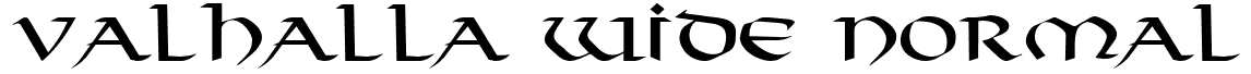 Valhalla Wide Normal: Free Font Download | MaisFontes