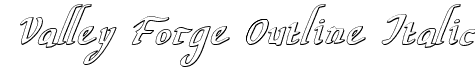 Valley Forge Outline Italic: Free Font Download | MaisFontes