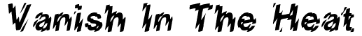 Vanish In The Heat: Free Font Download | MaisFontes