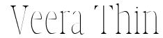 Veera Thin: Free Font Download | MaisFontes