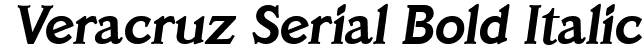 Veracruz Serial Bold Italic Font: Free Download | MaisFontes