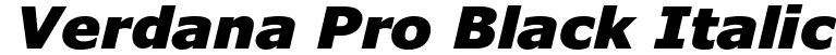 Verdana Pro Black Italic: Free Font Download | MaisFontes