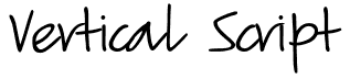 Vertical Script: Free Font Download | MaisFontes