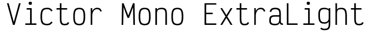 Victor Mono ExtraLight: Free Font Download | MaisFontes