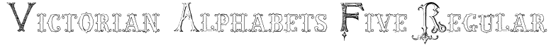 Victorian Alphabets Five Regular Font: Free Download | MaisFontes