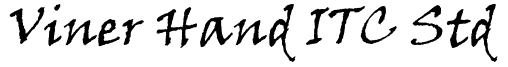 Viner Hand ITC: Download Free Font | MaisFontes