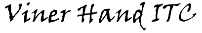 Viner Hand ITC Font: Free Download | MaisFontes