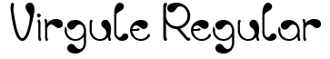 Virgule Regular Font: Free Download | MaisFontes