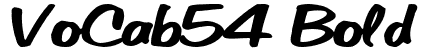 VoCab54 Bold: Free Font Download | MaisFontes