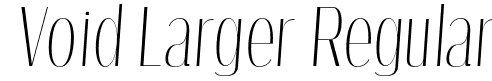 Void Larger Bold：免费字体下载 | MaisFontes