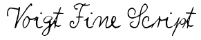 Voigt Fine Script Font: Free Download | MaisFontes