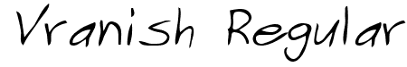 Vranish Regular Font: Free Download | MaisFontes