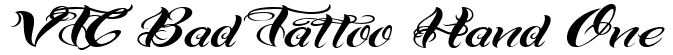 VTC Bad Tattoo Hand One: Free Font Download | MaisFontes